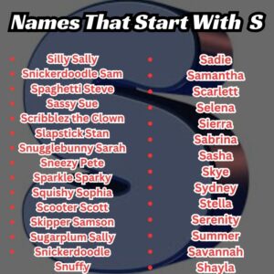 420+Funny Names That Start with S That Are Silly Fun 2026