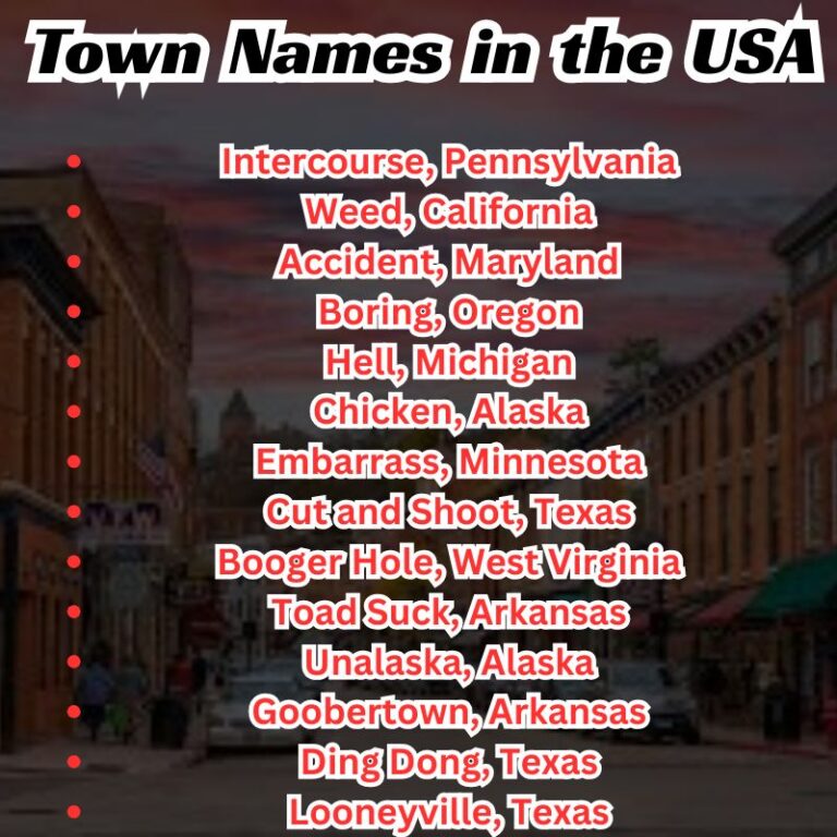 130+Funny Town Names in the USA That Are Crazy 2025