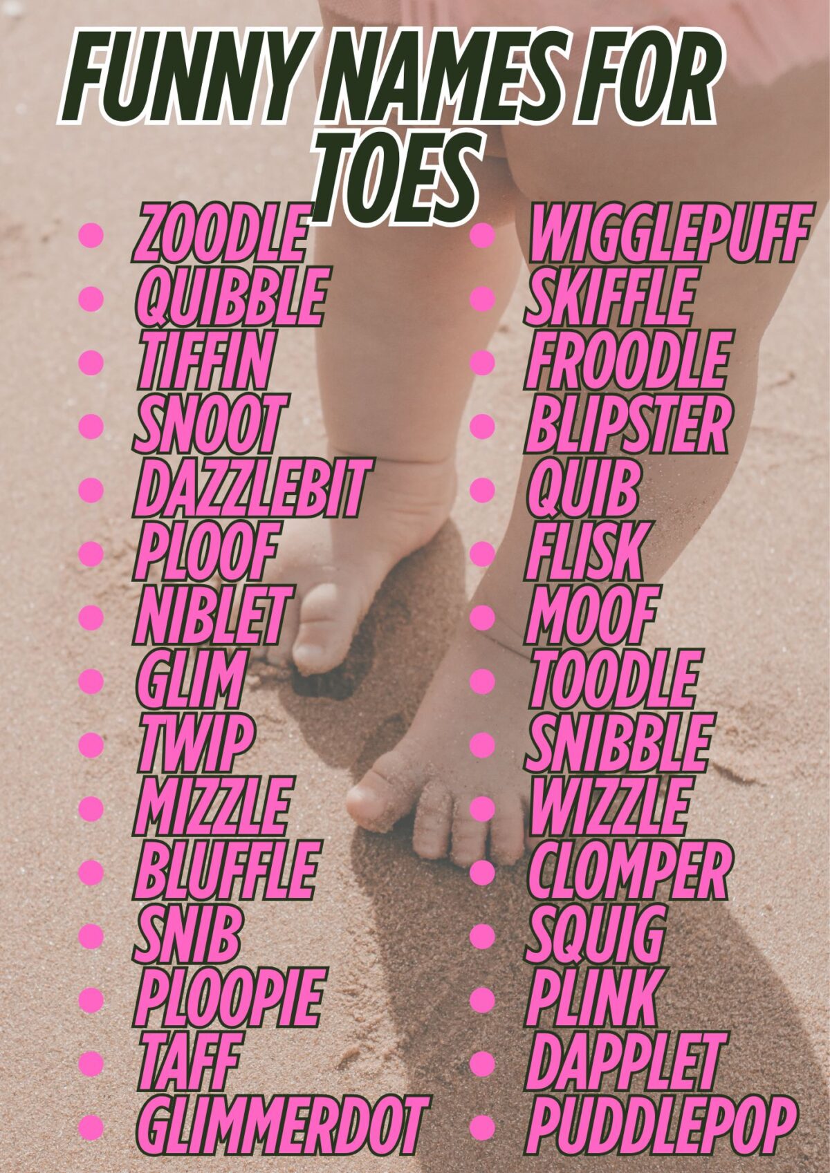 600+ Funny And Unique Names For Toes 2025
