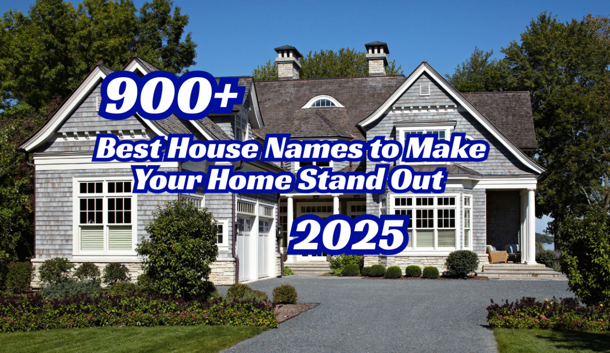 900+ Best House Names to Make Your Home Stand Out 2025