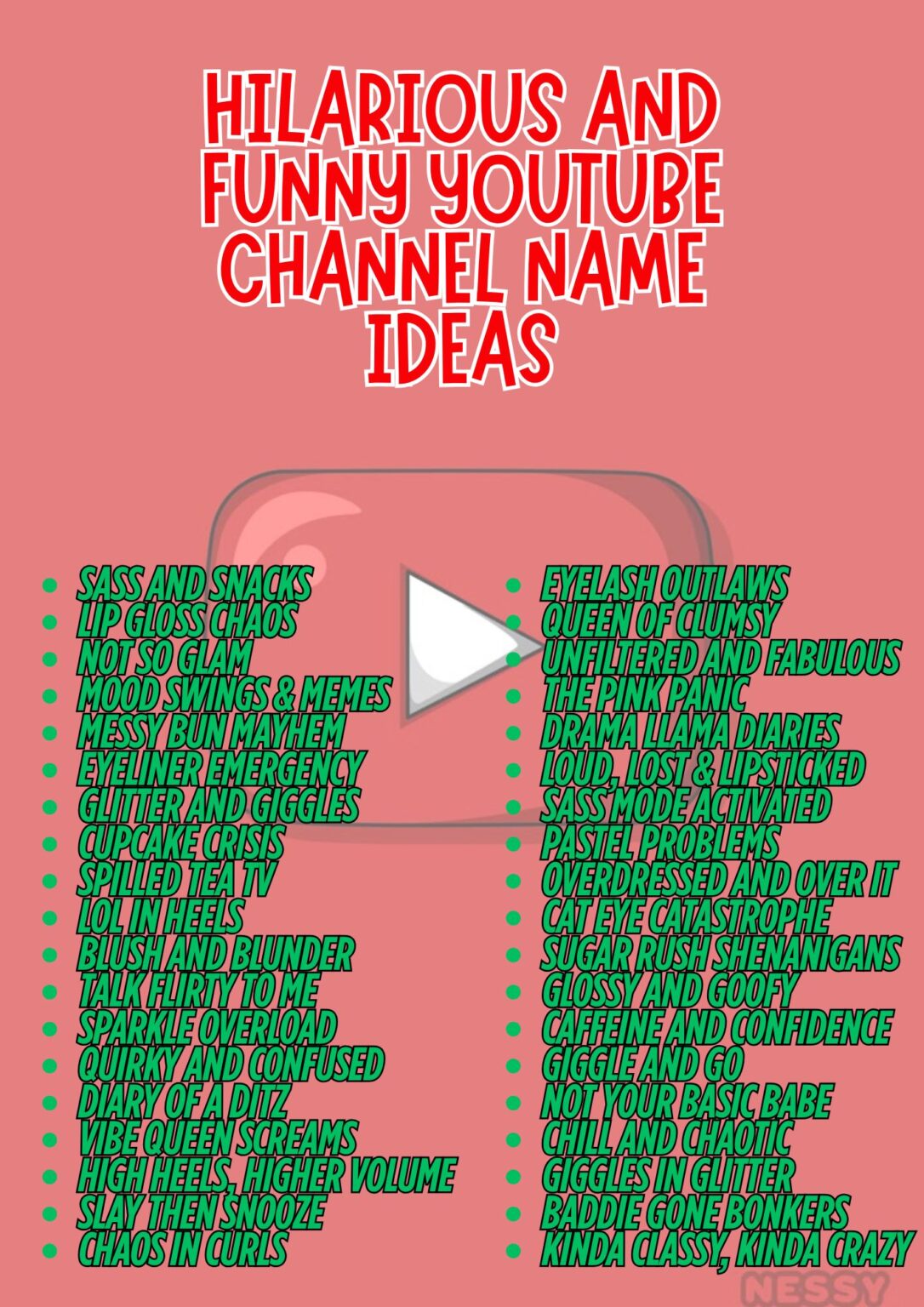 1700+ Hilarious and Funny YouTube Channel Names 2025