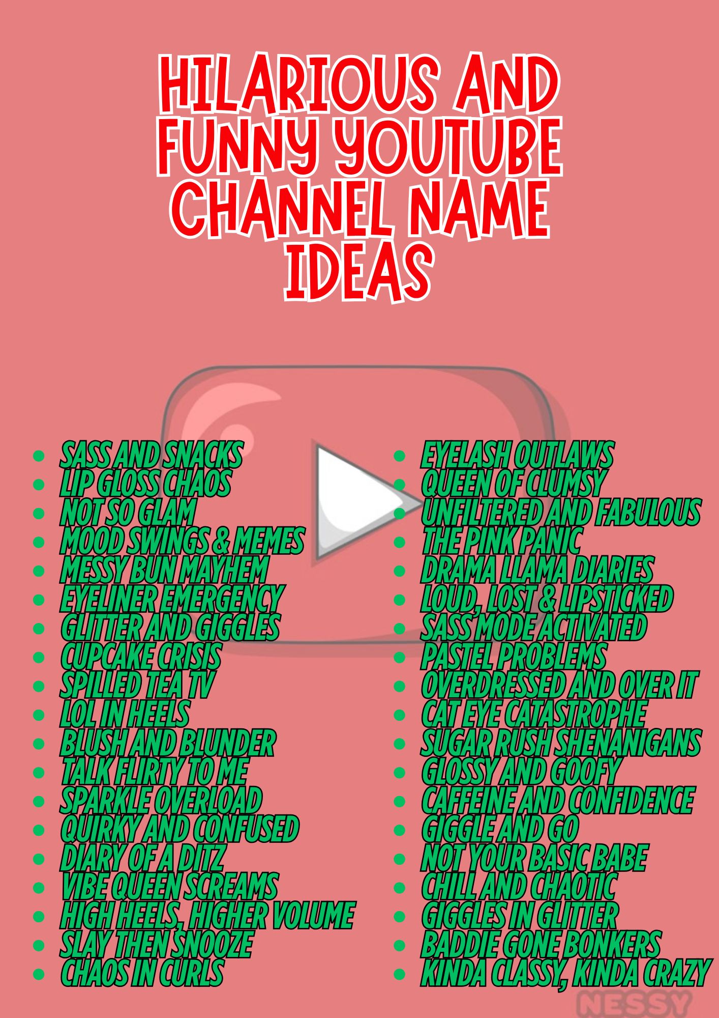 1700+ Hilarious and Funny YouTube Channel Names 2025