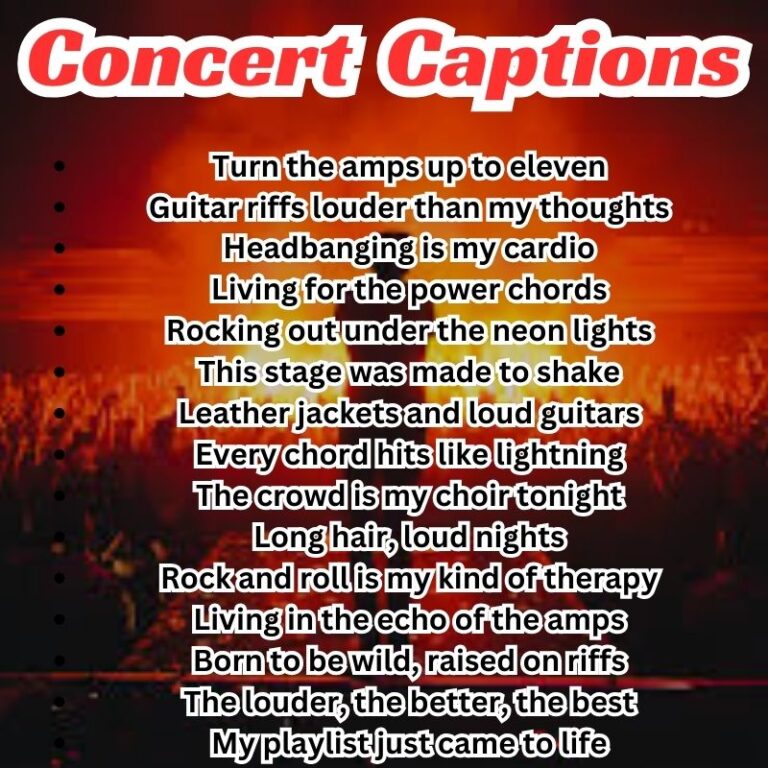 350+ Concert Captions for Instagram That Go Viral Fast 2025